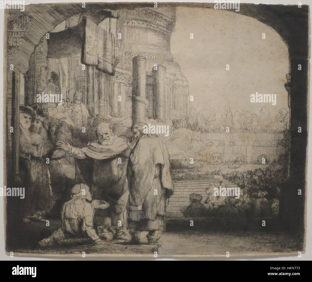 Rembrandt’s 'Peter and John Healing the Cripple at the Gate of the ...