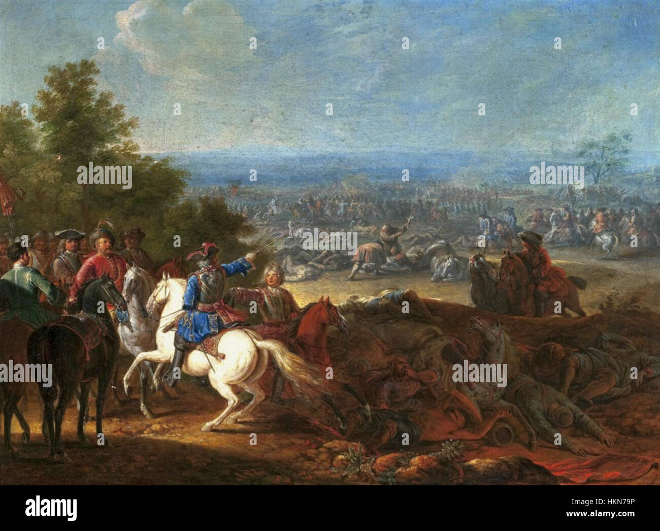 The painting 'Battle of Vienna' by Meulen depicts the decisive 1683 ...