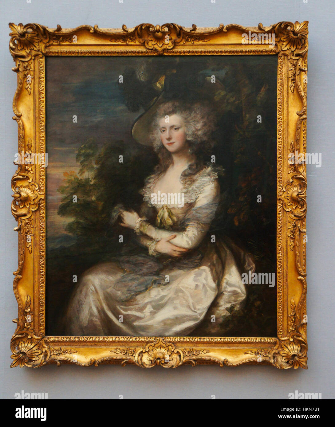 This 1786 portrait by Thomas Gainsborough of Mrs. Thomas Hibbert is an ...