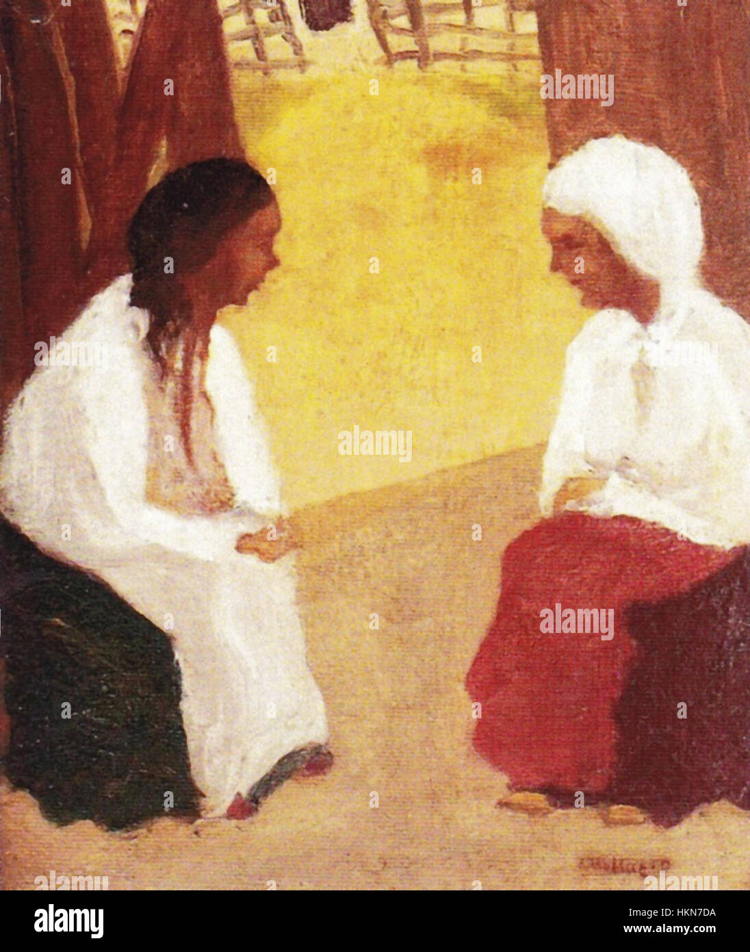 'La sfat' by Apcar Baltazar is a captivating painting showcasing the ...