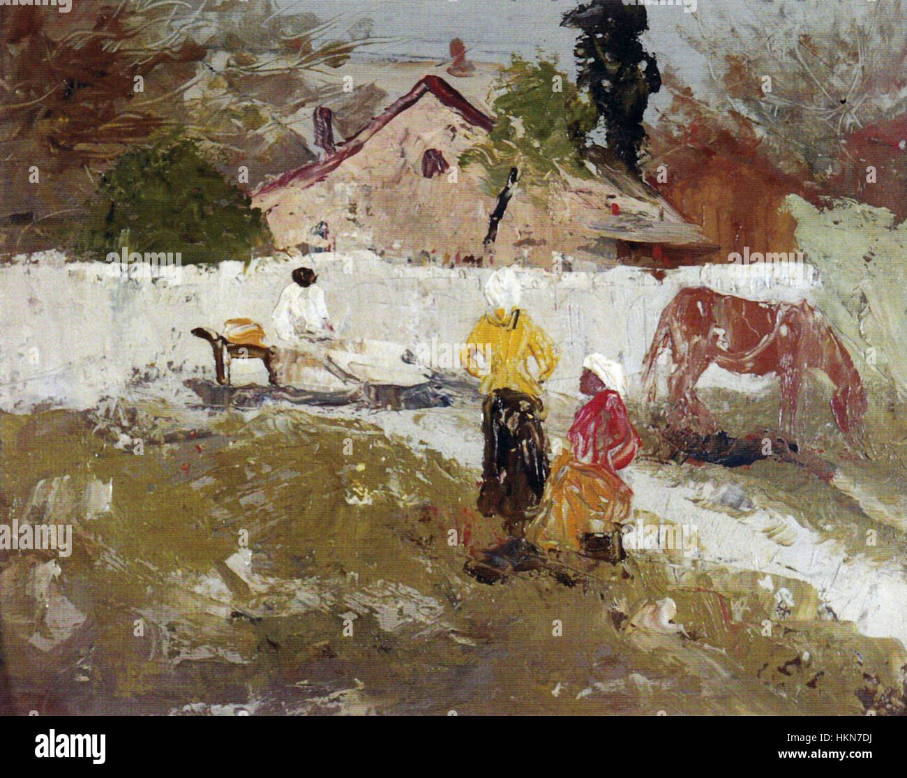 Apcar Baltazar’s 'Peisaj (2)' is a landscape oil painting showcasing a ...