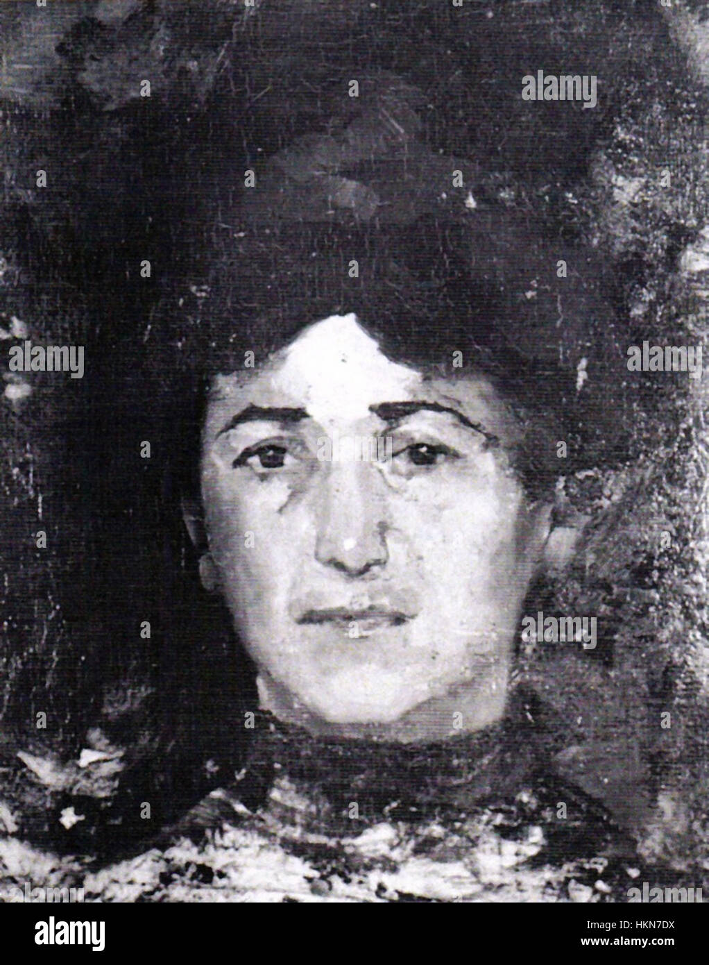 This portrait by Apcar Baltazar titled 'Portret de femeie' captures a ...