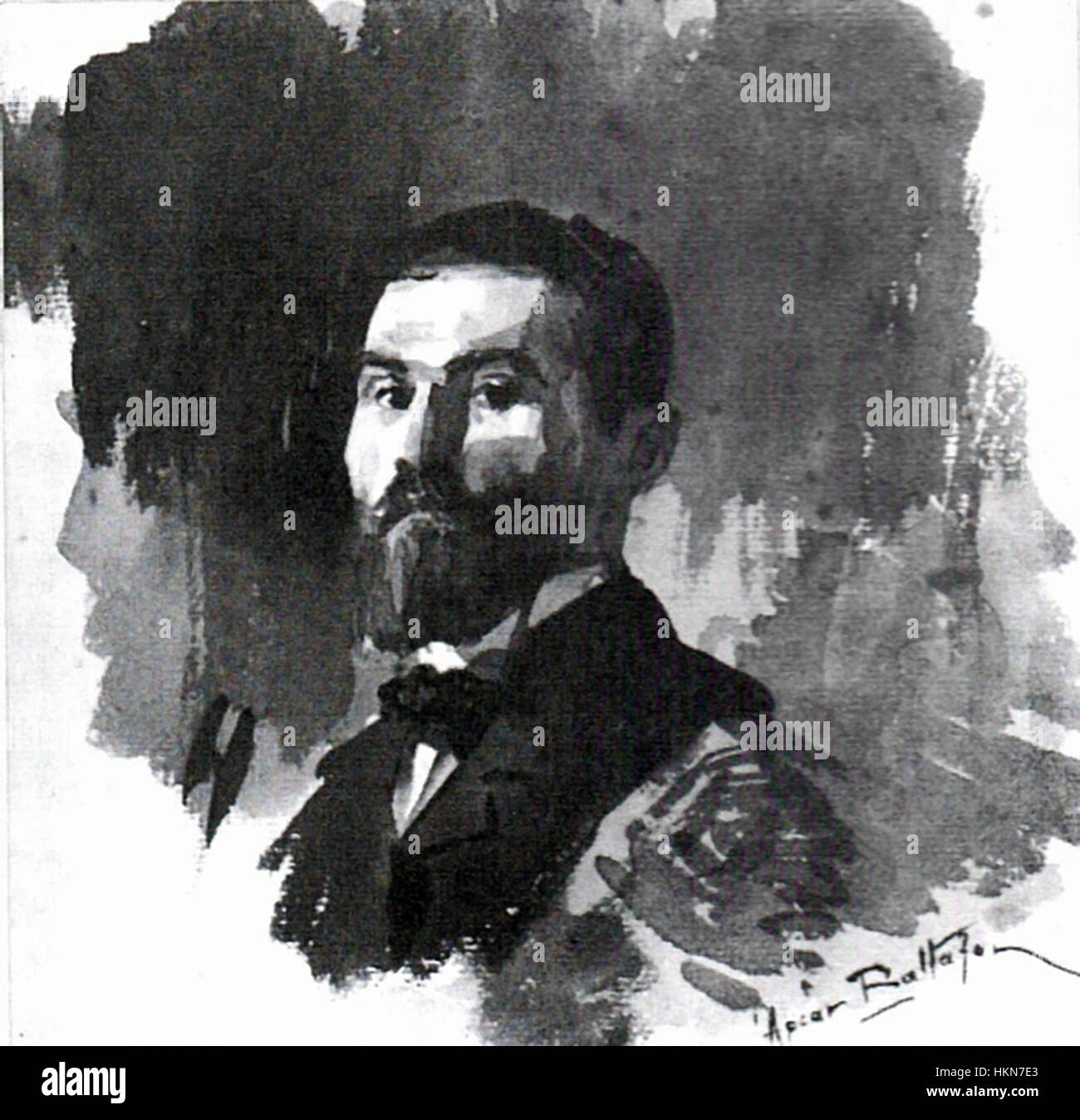 A self-portrait by Baltazar Apcar, demonstrating his mastery in ...