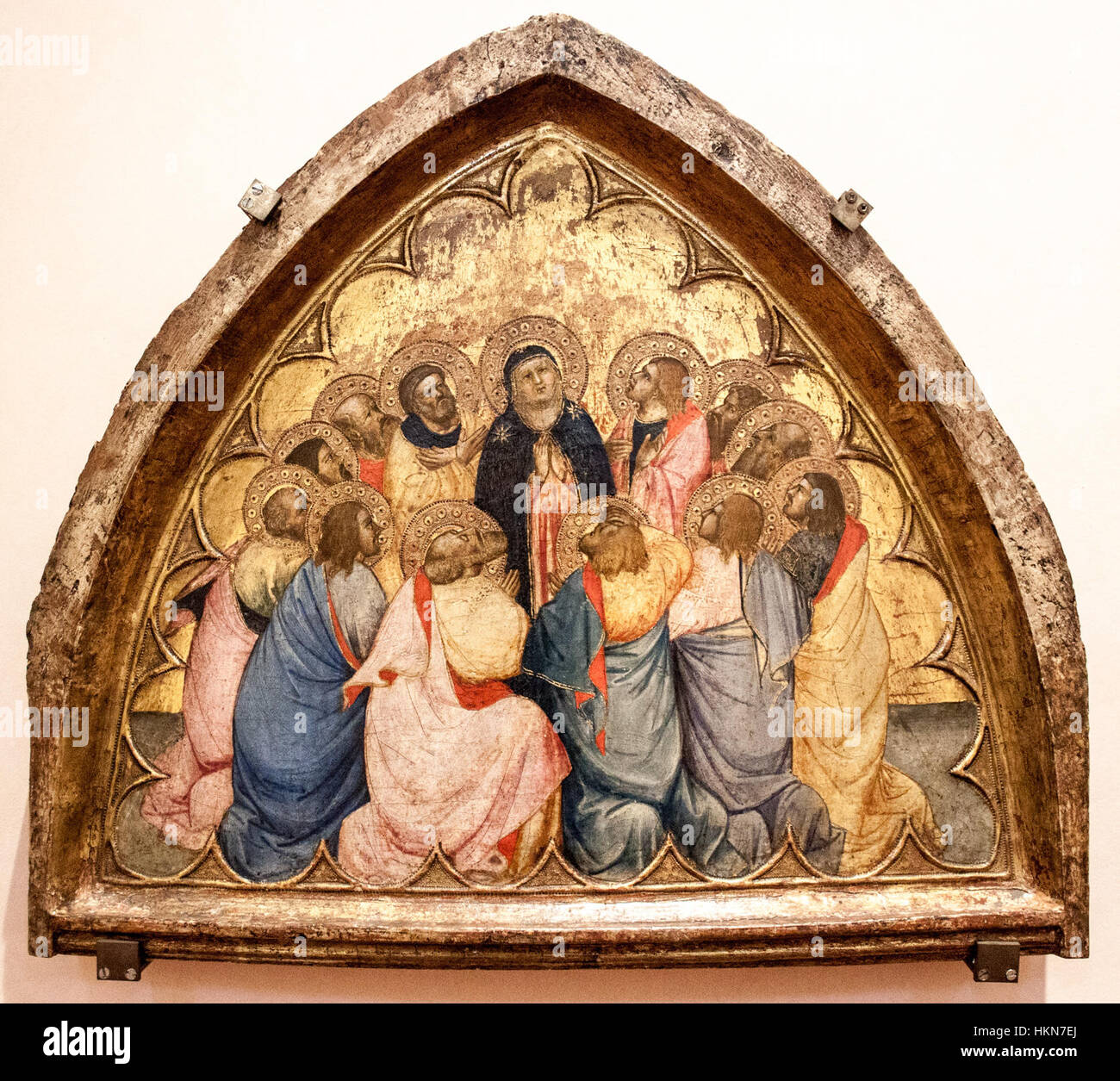 Agnolo Gaddiâ€™s painting 'Pentecoste' (Pentecost) depicts the biblical ...