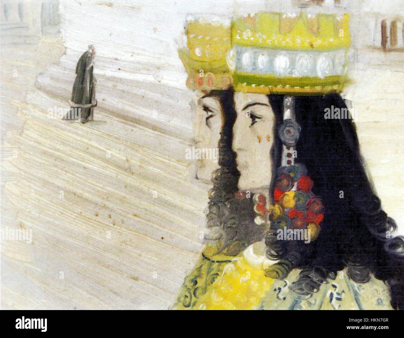 This artwork titled *Printese bizantine* by Apcar Baltazar depicts ...