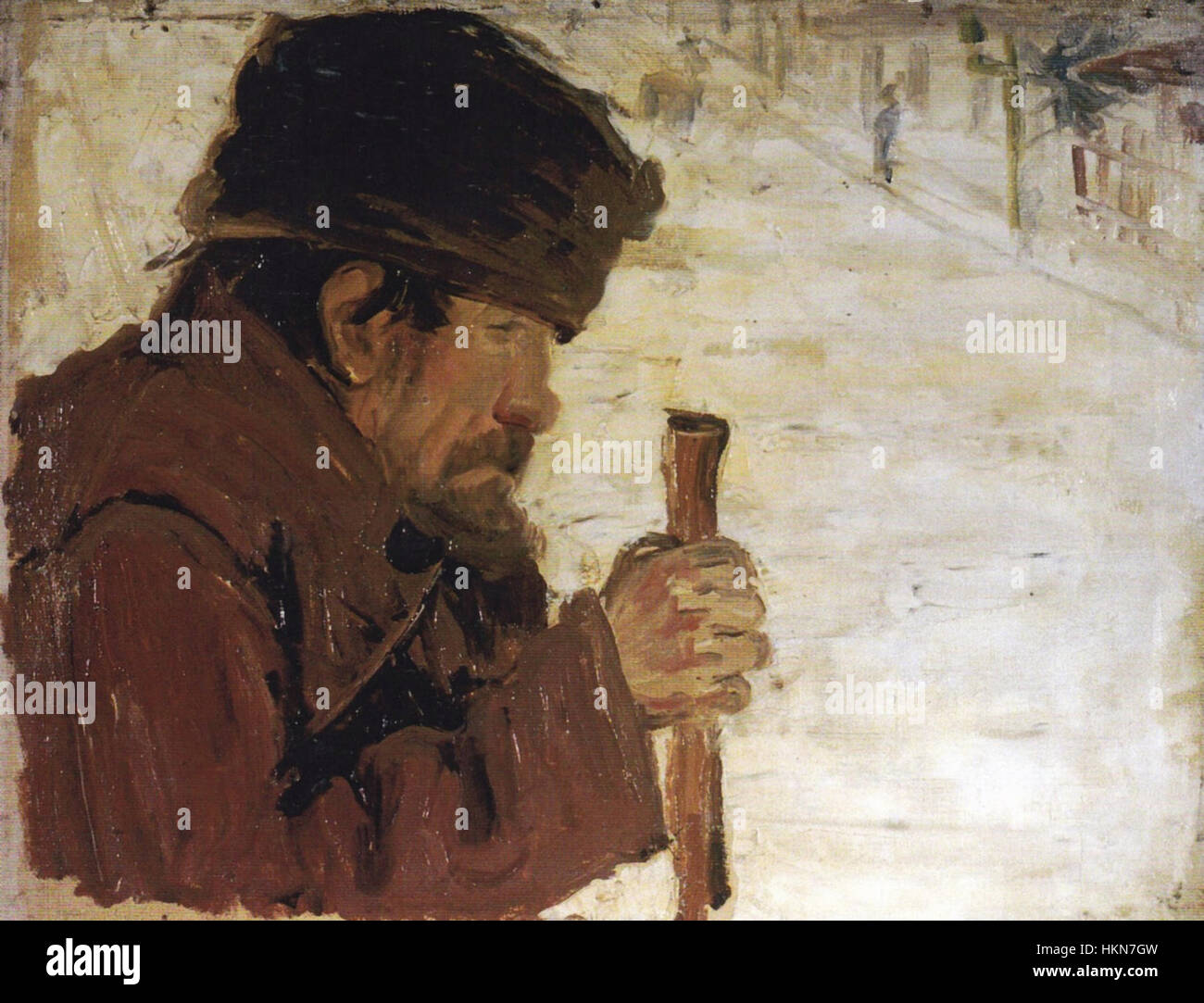 Apcar Baltazar’s 'Batranul Lumanarica' is a Romanian painting that ...