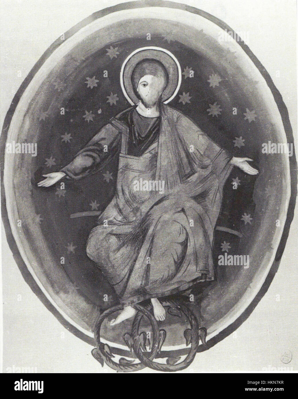 Apcar Baltazar’s 'Iisus in Slava' is an oil painting depicting the ...