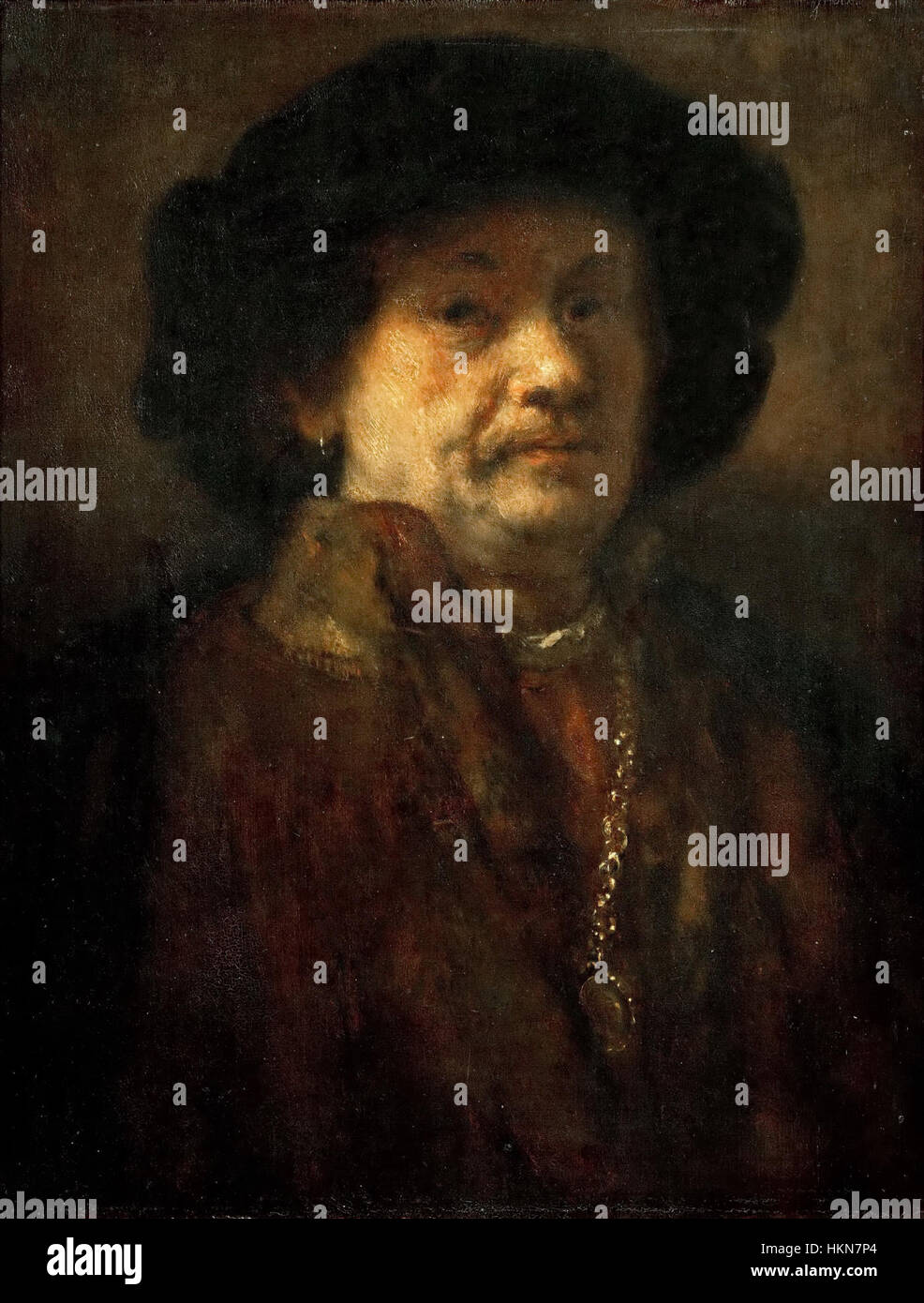 This portrait of Rembrandt, created in 1655, is one of the most famous ...