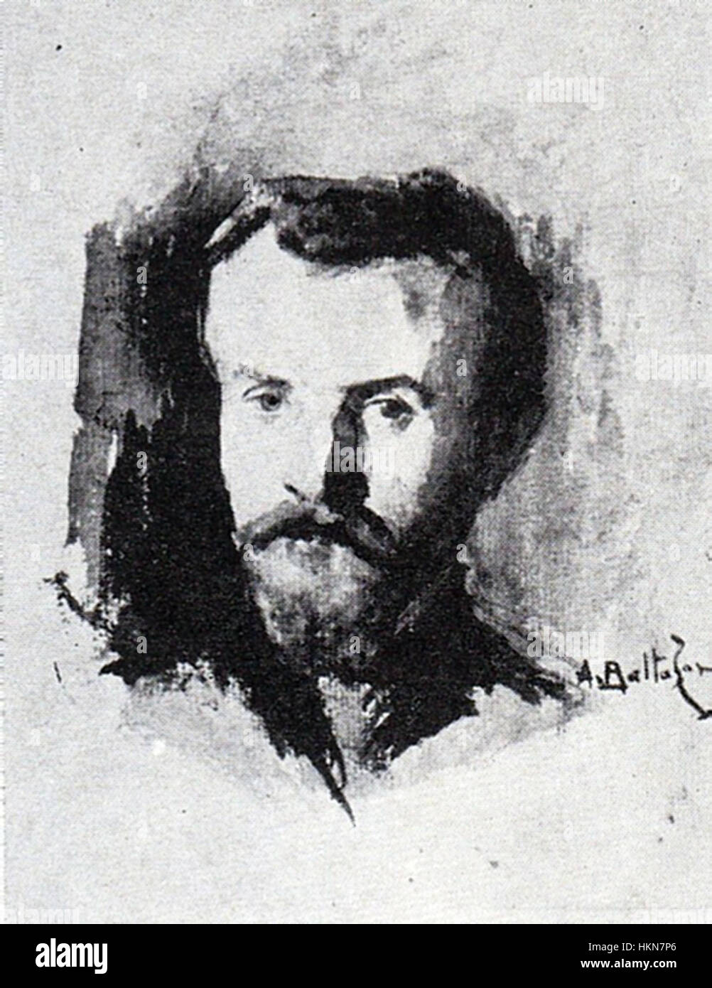 'Portret de barbat' (Portrait of a Man) by Apcar Baltazar is a work of ...