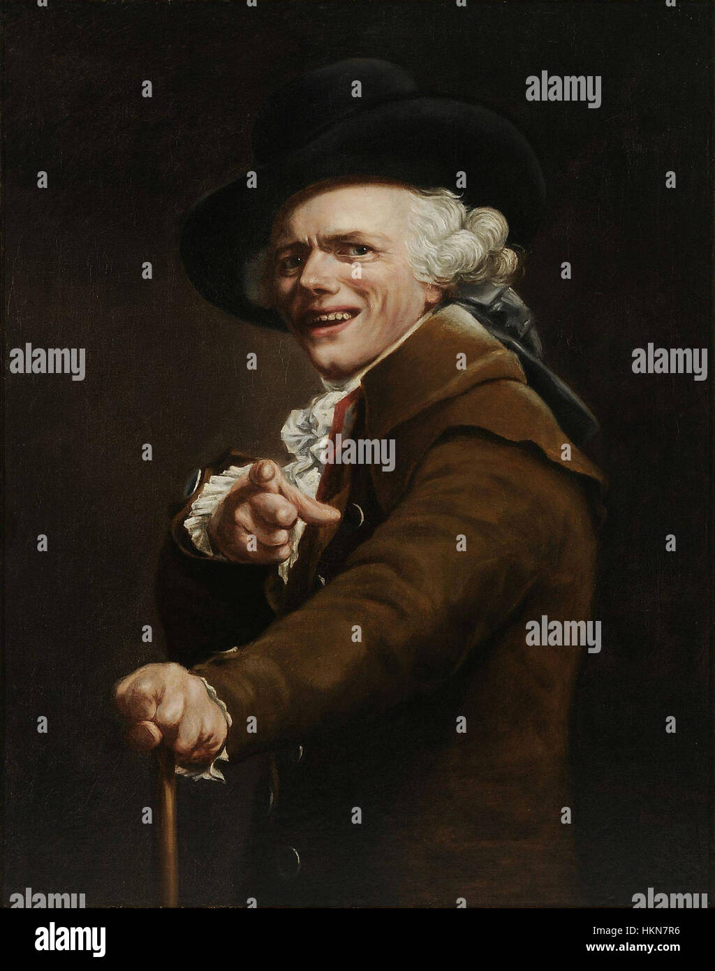 A self-portrait by Jean Ducreux, a French Rococo portrait painter ...
