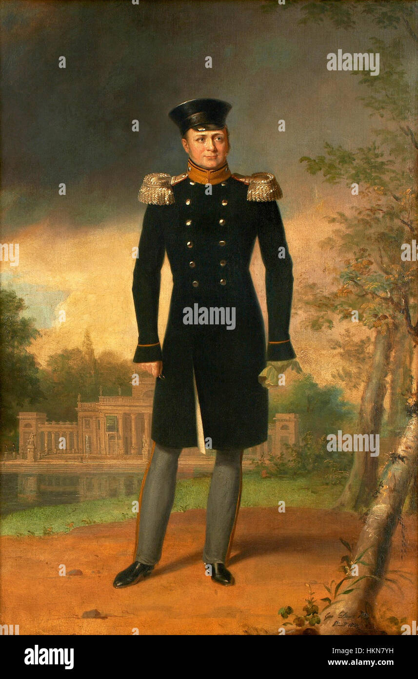 This painting by Alexander Dawe depicts the Palace on the Water ...