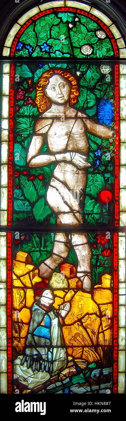 Adam au Paradis avec un donateur Stock Photo - Alamy