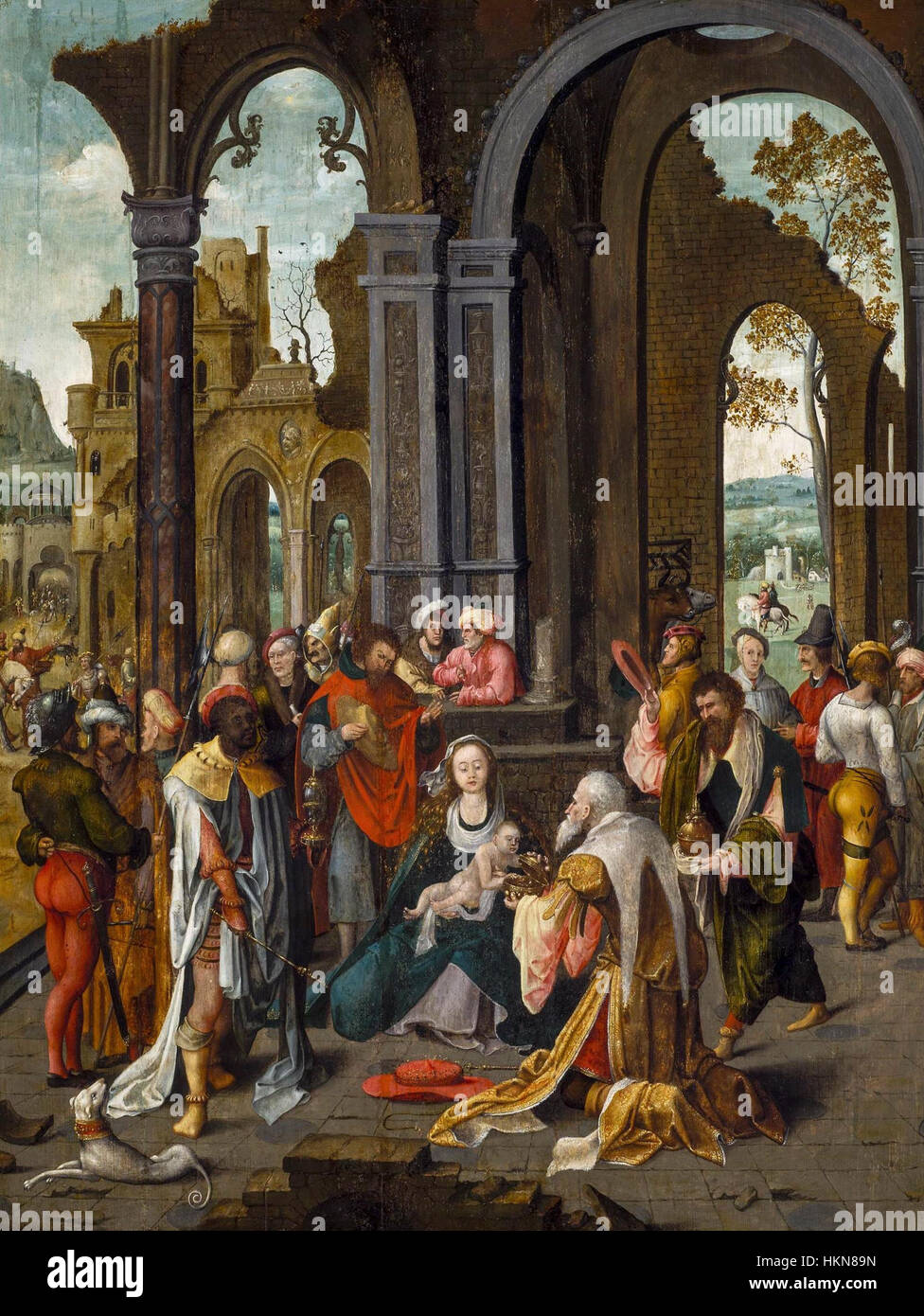 Pseudo-Blesiusâ€™ 'Adoration of the Magi' is a religious painting illustrating the biblical ...