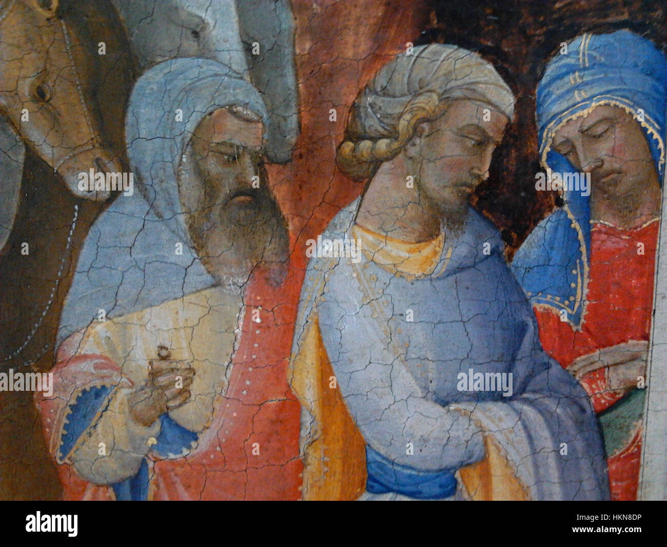 The 'Adoration of the Magi' by Monaco depicts the biblical scene of the ...