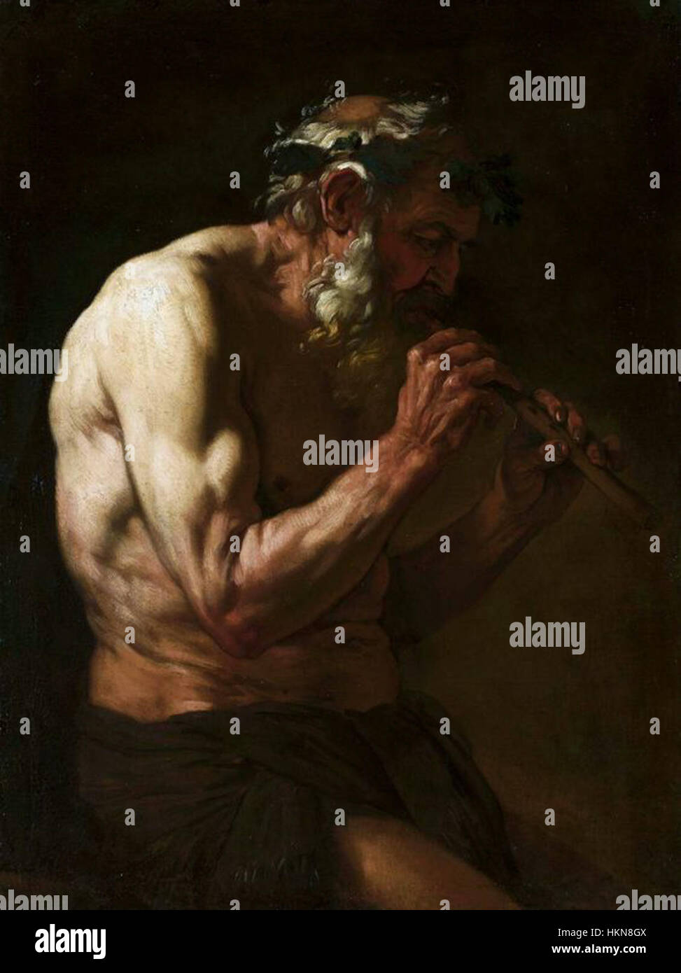 This sculpture by Loth features a faun playing the flute, encapsulating ...