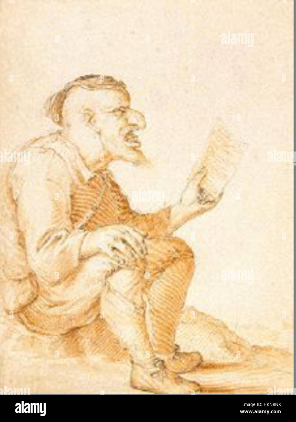 Old peasant reading hi-res stock photography and images - Alamy