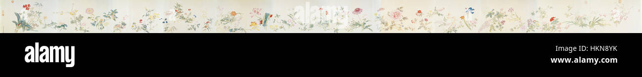 This painting, 'A Collection of Spring Fortune', captures the essence ...