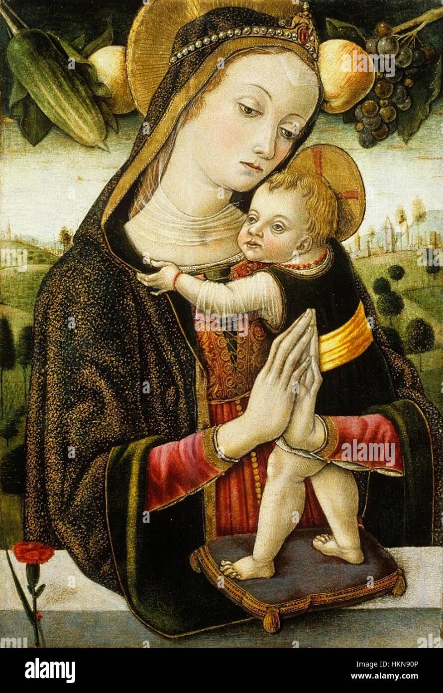 'Madonna and Child with a Clove' by Carlo Crivelli is an Italian Renaissance painting that ...