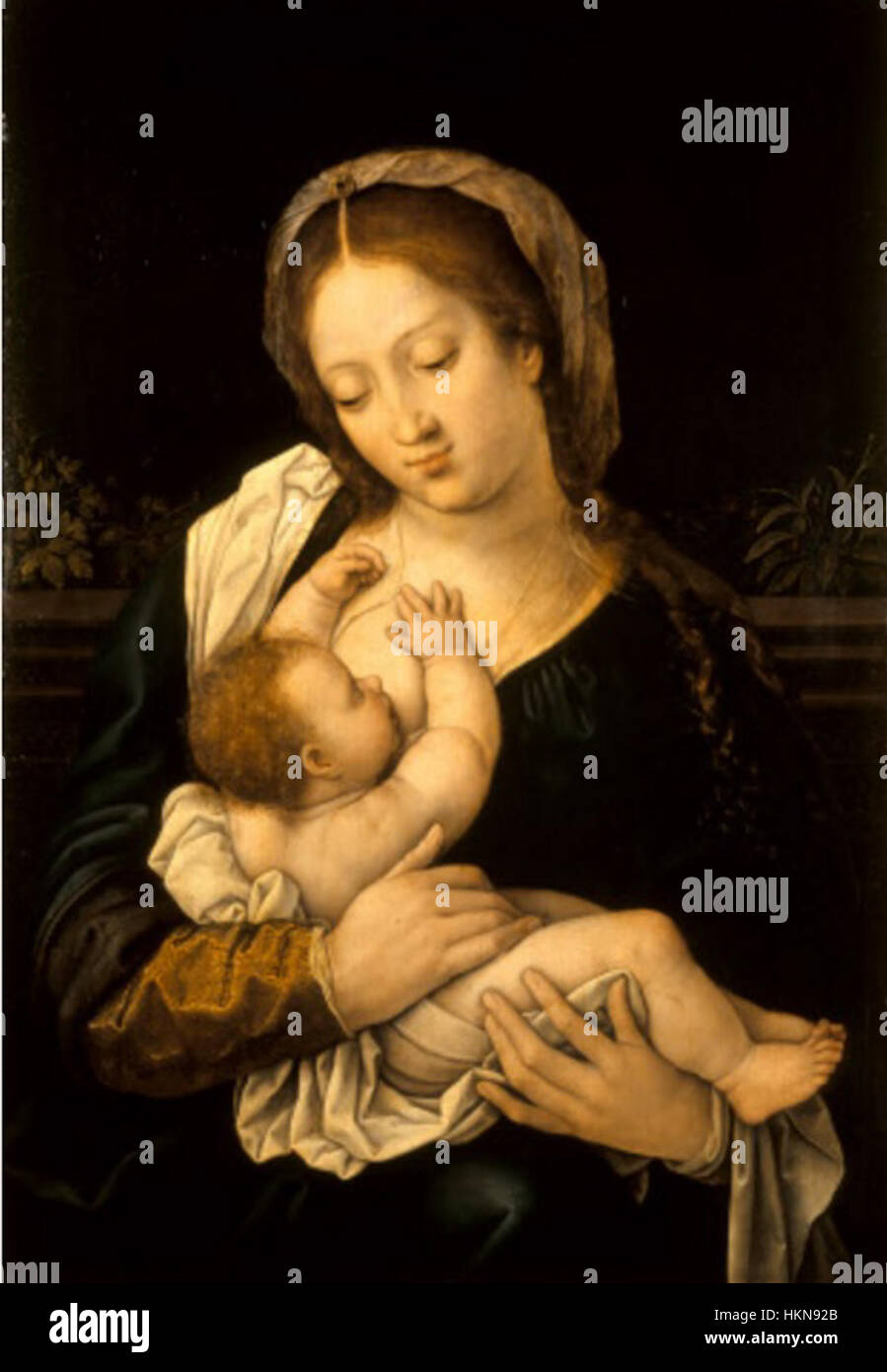 Mary breastfeeding jesus hi-res stock photography and images - Alamy