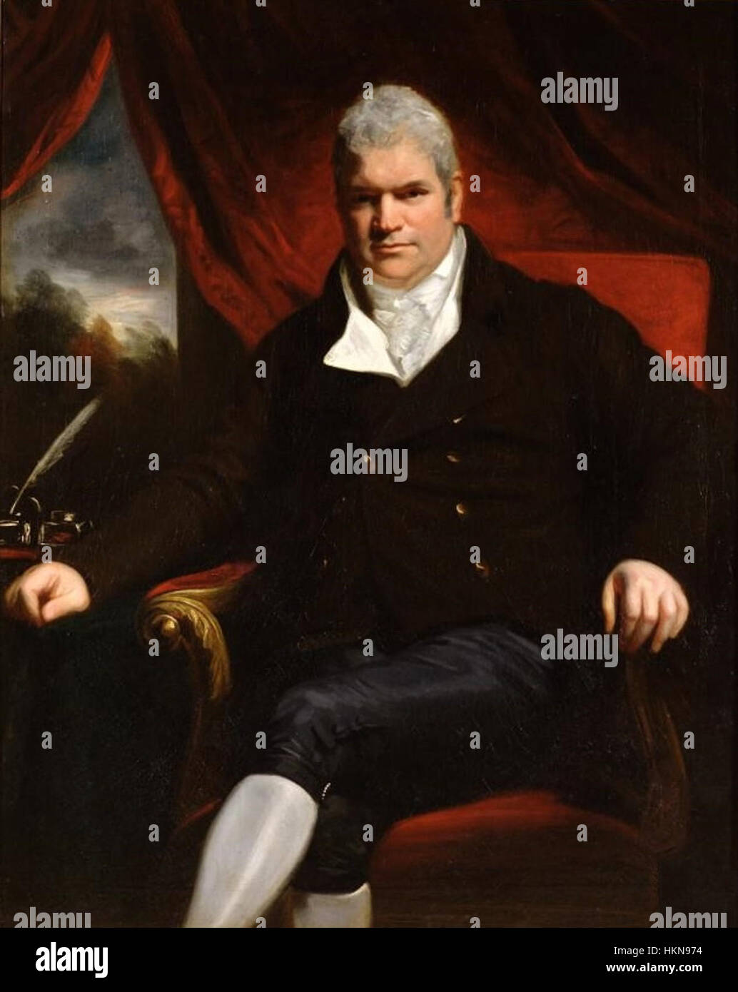 A portrait titled 'Portrait of John Webb' by artist Opie. The oil ...