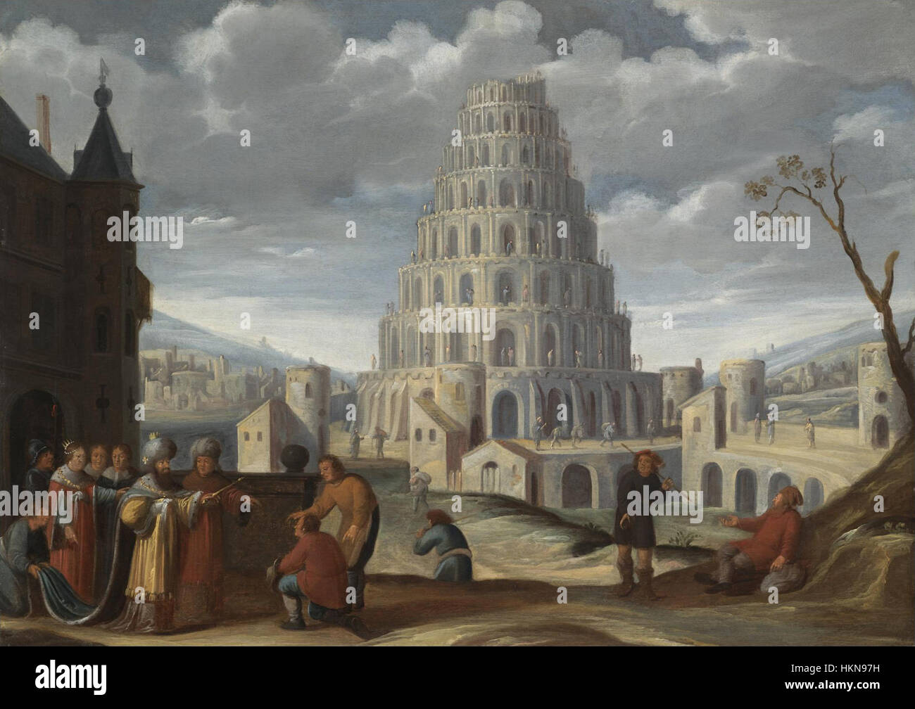 This 17th-century Dutch painting of the Tower of Babel captures the ...