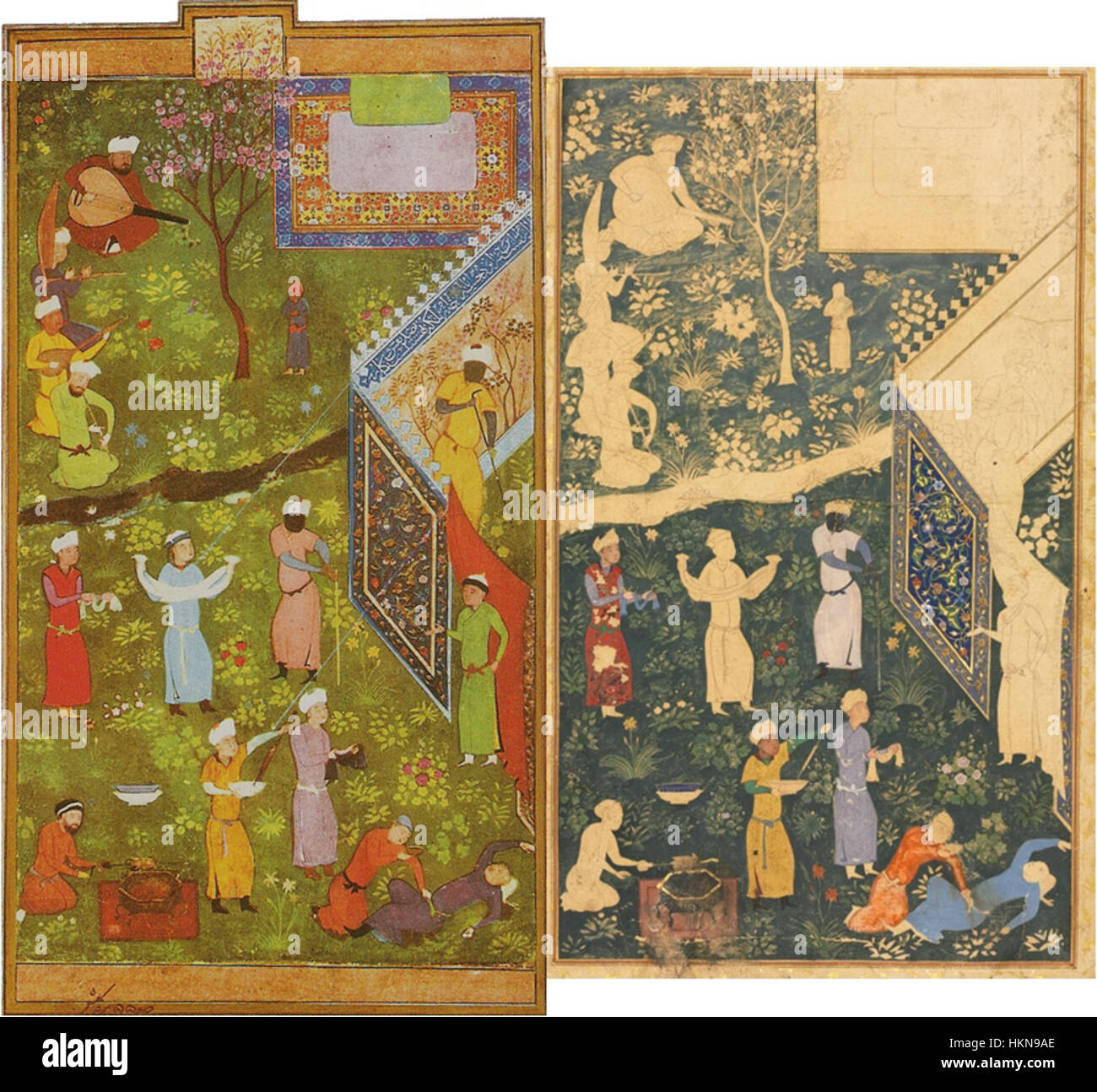 This artwork titled 'Behzad Original und Kopie' explores themes of ...