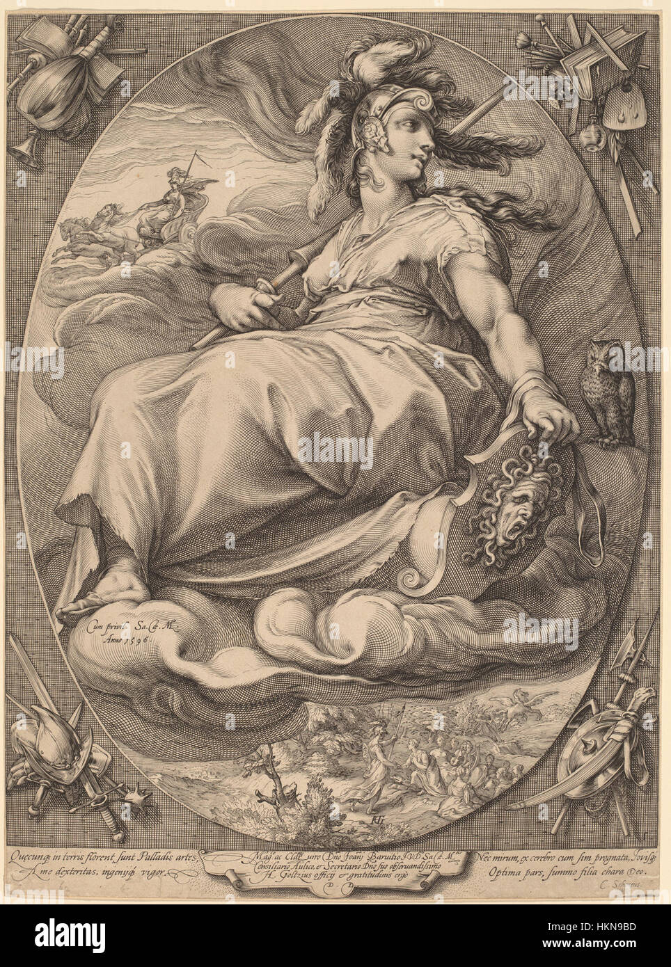 The roman goddess of wisdom hi-res stock photography and images - Alamy