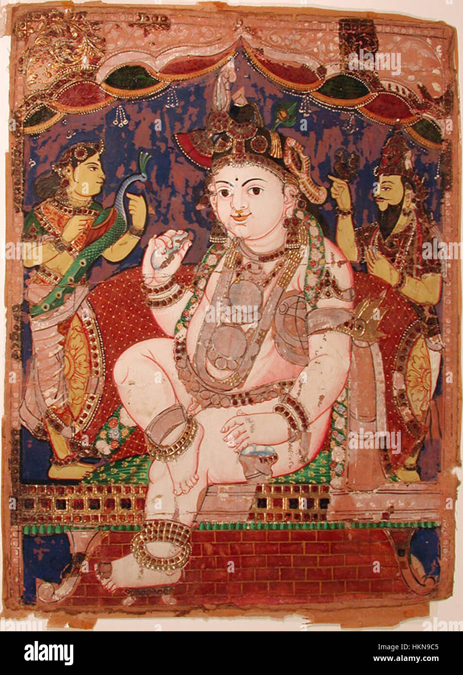 *Balarama*, an important figure in Hindu mythology, is depicted in this ...