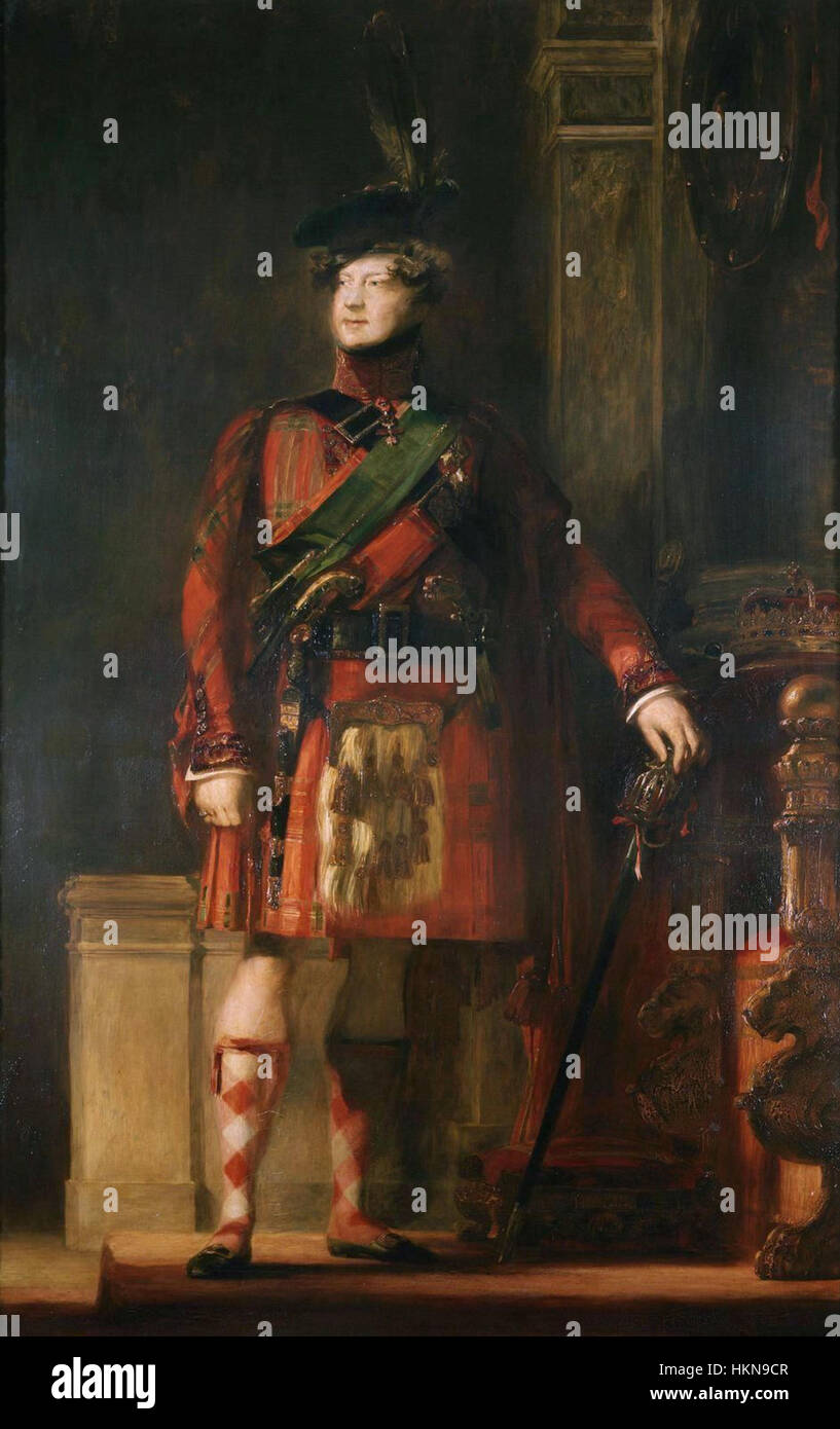 This portrait by Sir David Wilkie depicts George IV in traditional ...