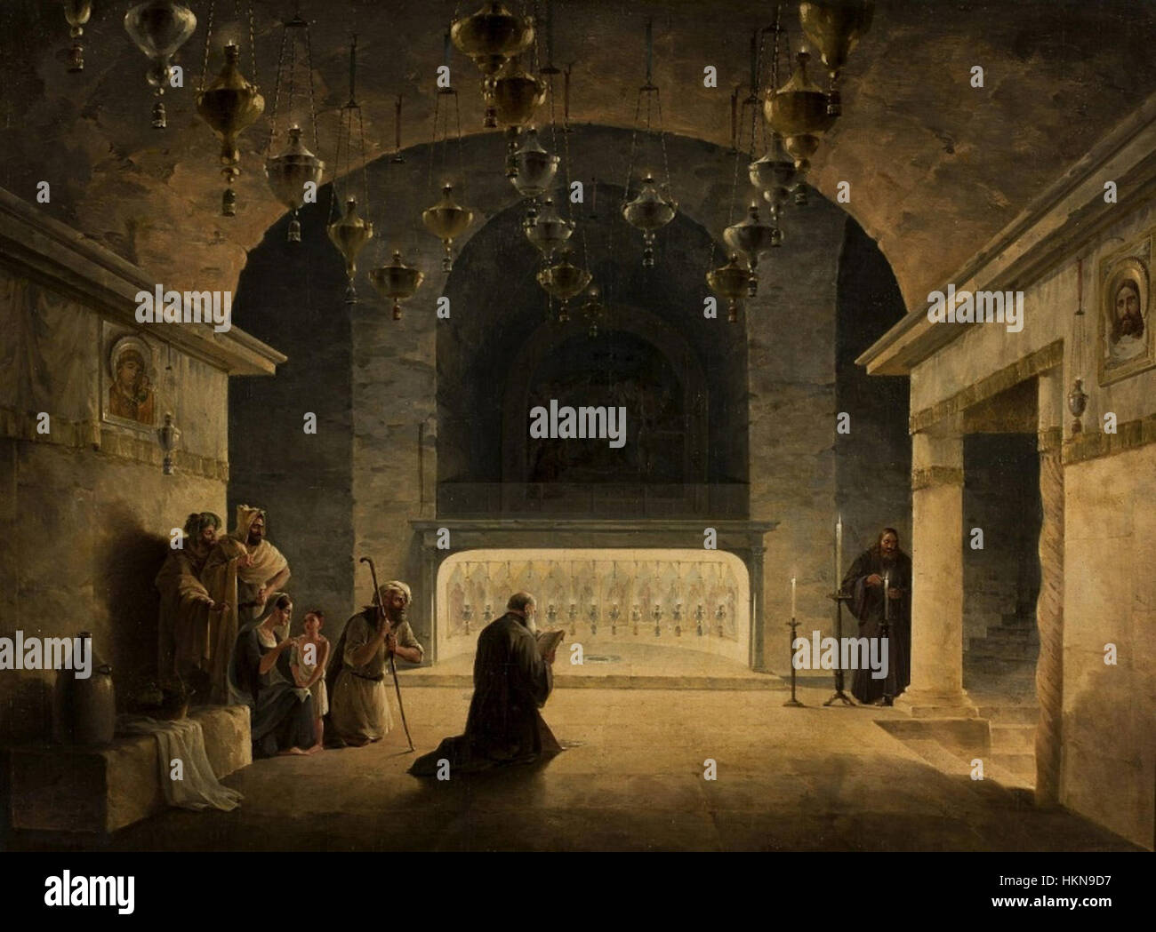 'Church of the Nativity in Bethlehem' by Vorobiev depicts the iconic ...