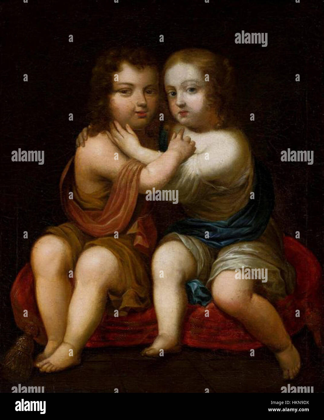 'Louis XIV as a child with his milk-sister' by Pierre Mignard is a ...