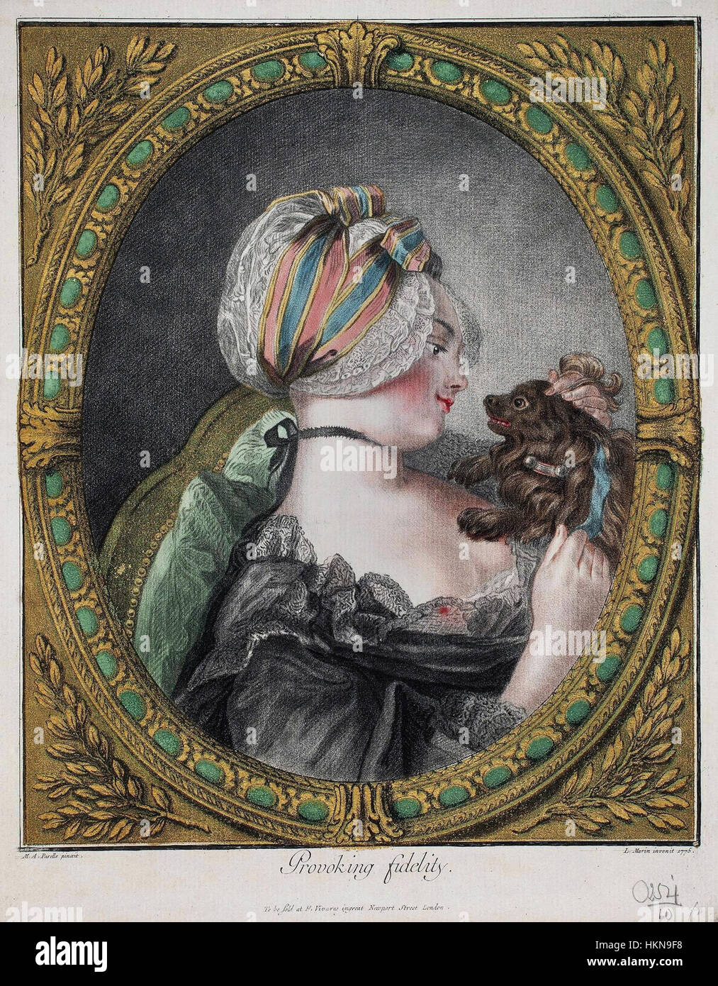 'Bonnet Provoking Fidelity' is a historical oil painting that explores ...