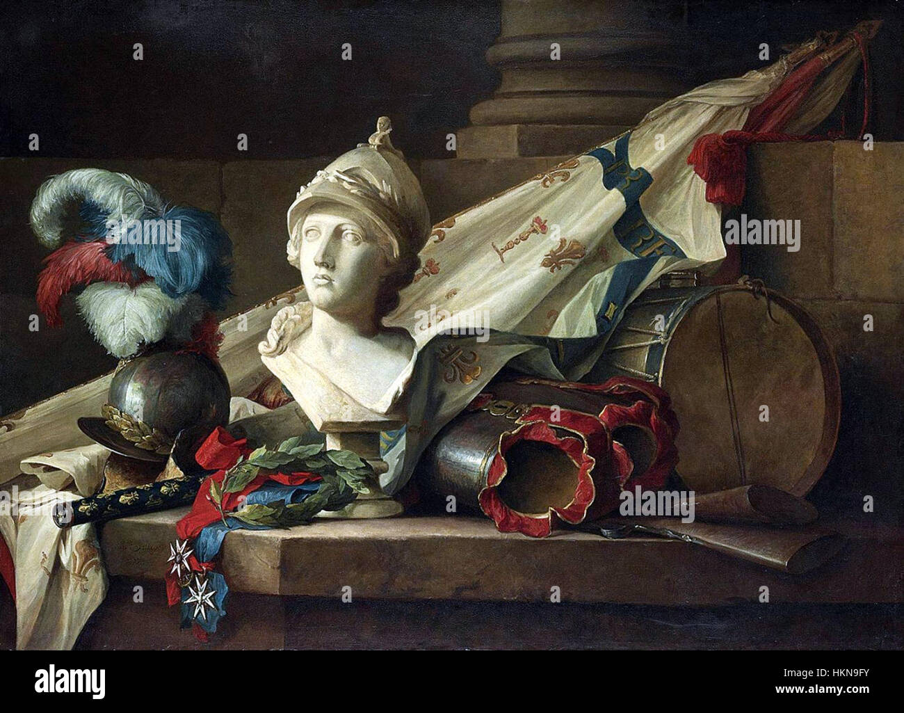 A still life painting by Anne Vallayer-Coster, known for her detailed ...