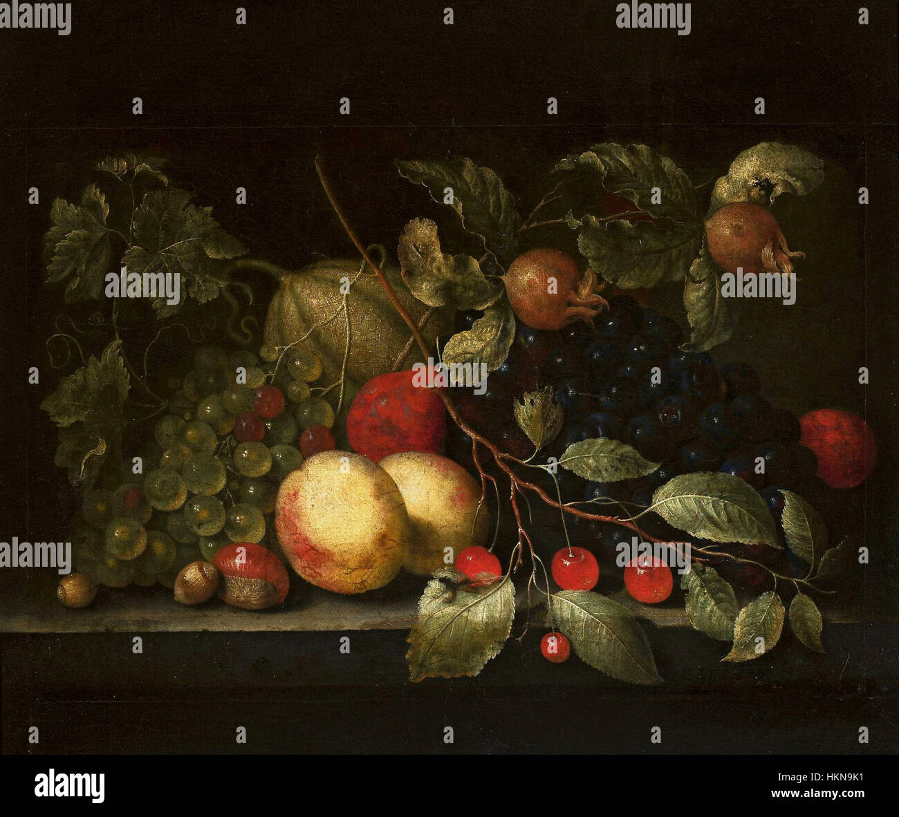 Briers Still life with a sprig of cherry Stock Photo - Alamy