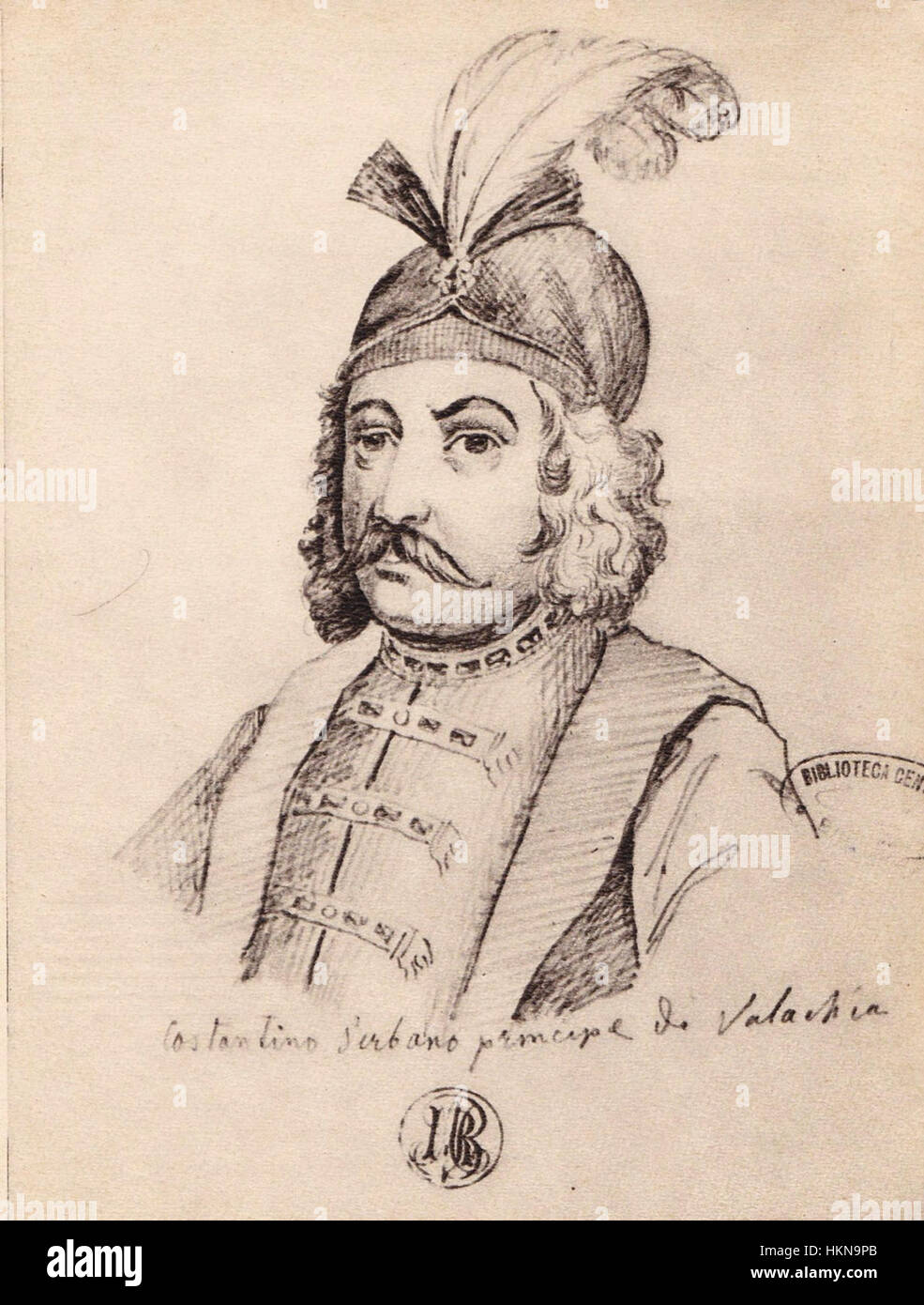 Barbu Iscovescu’s painting of Constantin Serban, Voievodul Munteniei ...