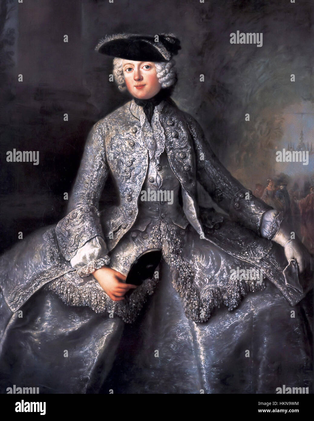 This portrait by Antoine Pesne depicts Princess Amalia of Prussia as an ...