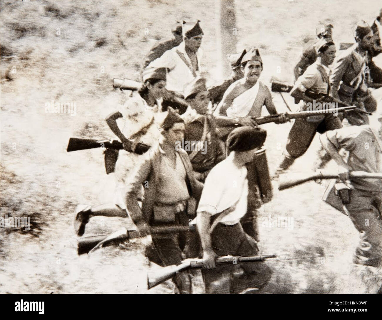 This historical painting depicts the Battle of Somosierra, fought near ...