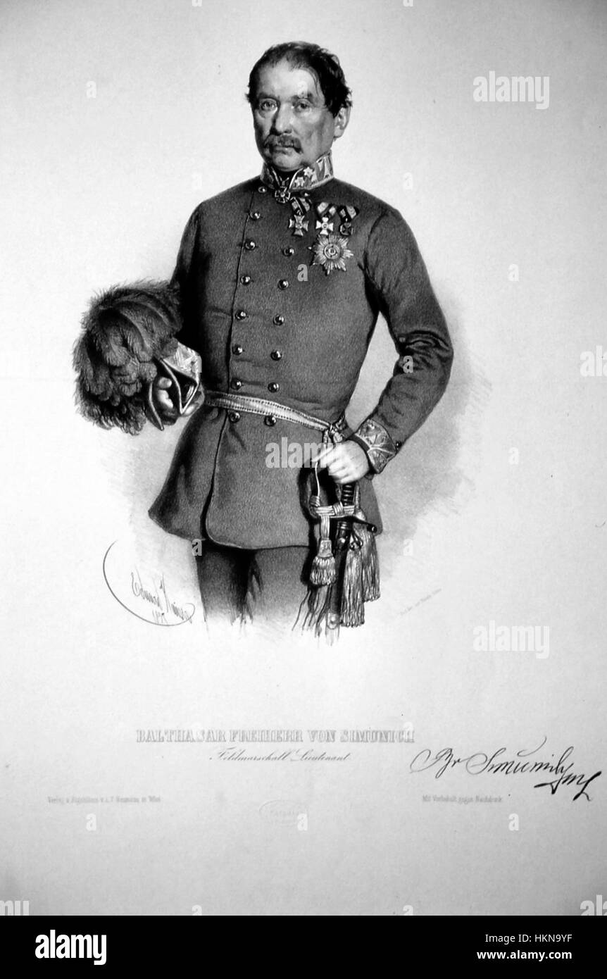 *Balthasar von Simunich Litho* is an art piece depicting the portrait ...