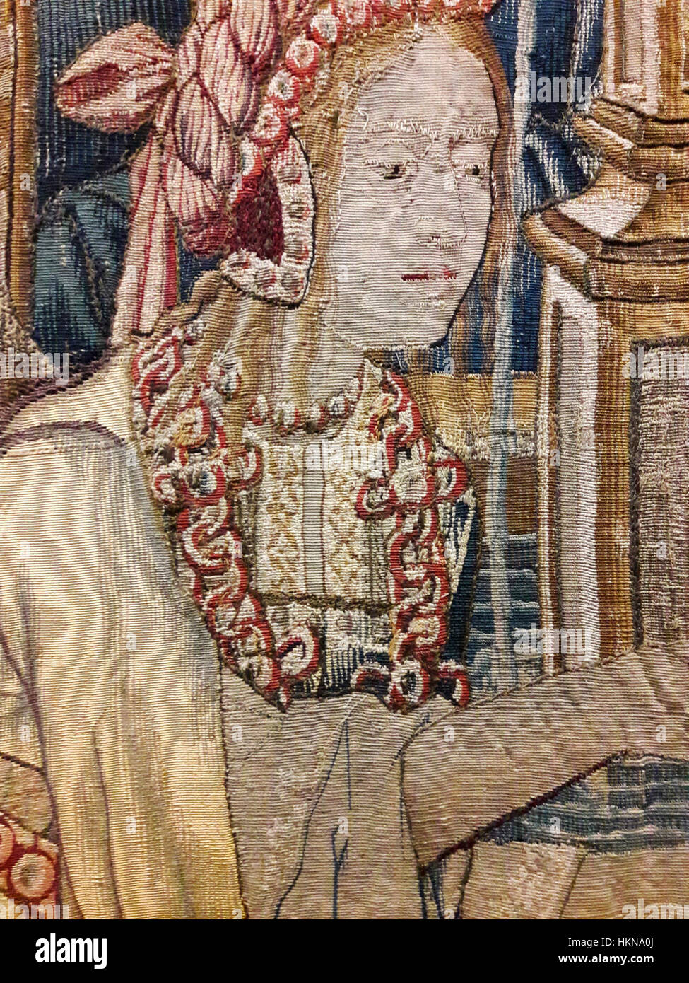 A detailed view from the painting of David and Bathsheba by Moer ...
