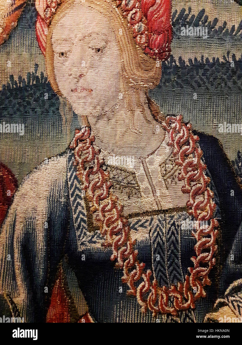 This detail from the artwork 'David and Bathsheba' by Moer highlights ...