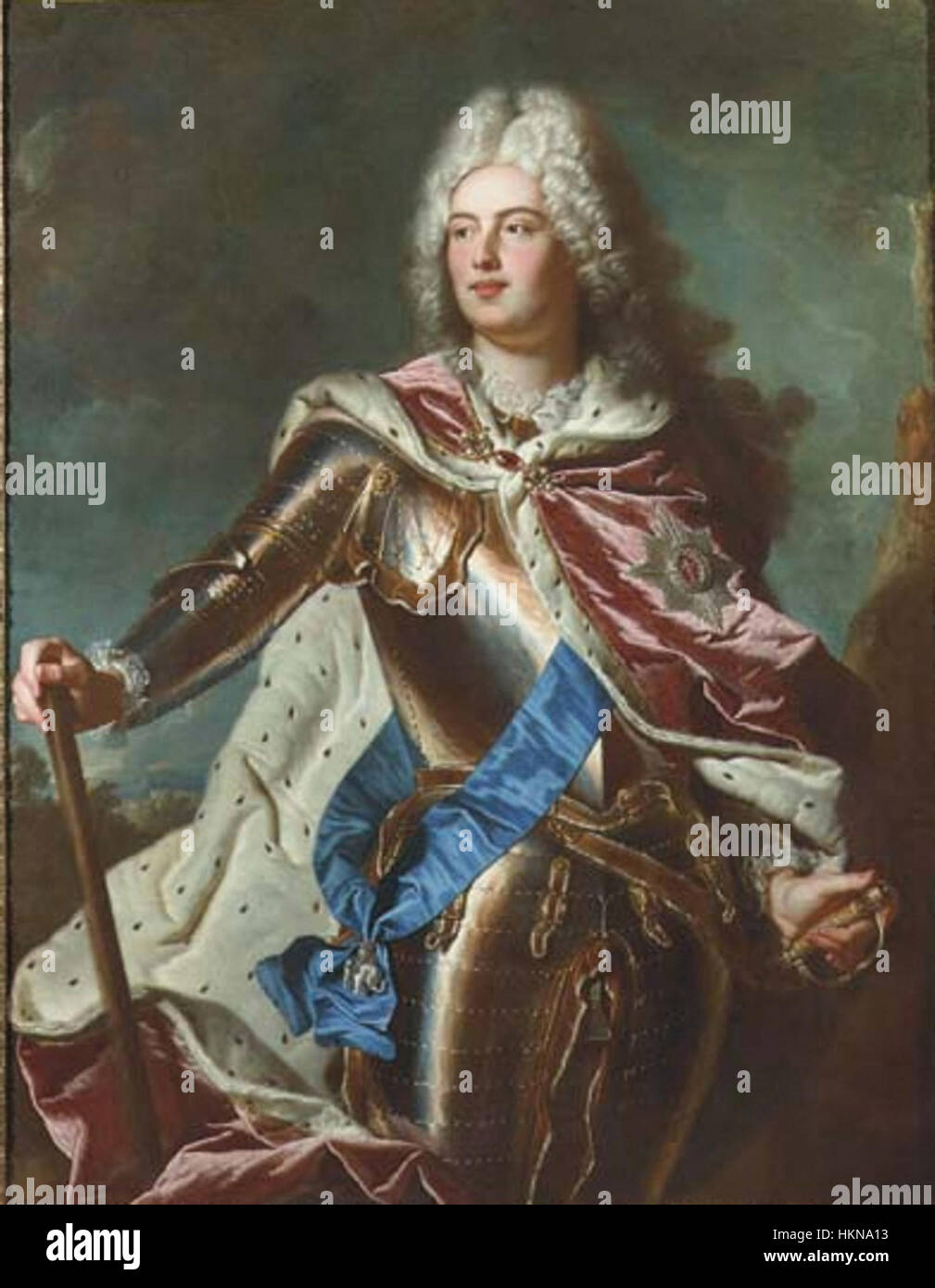 This painting depicts King Augustus III of Poland, a significant ruler ...
