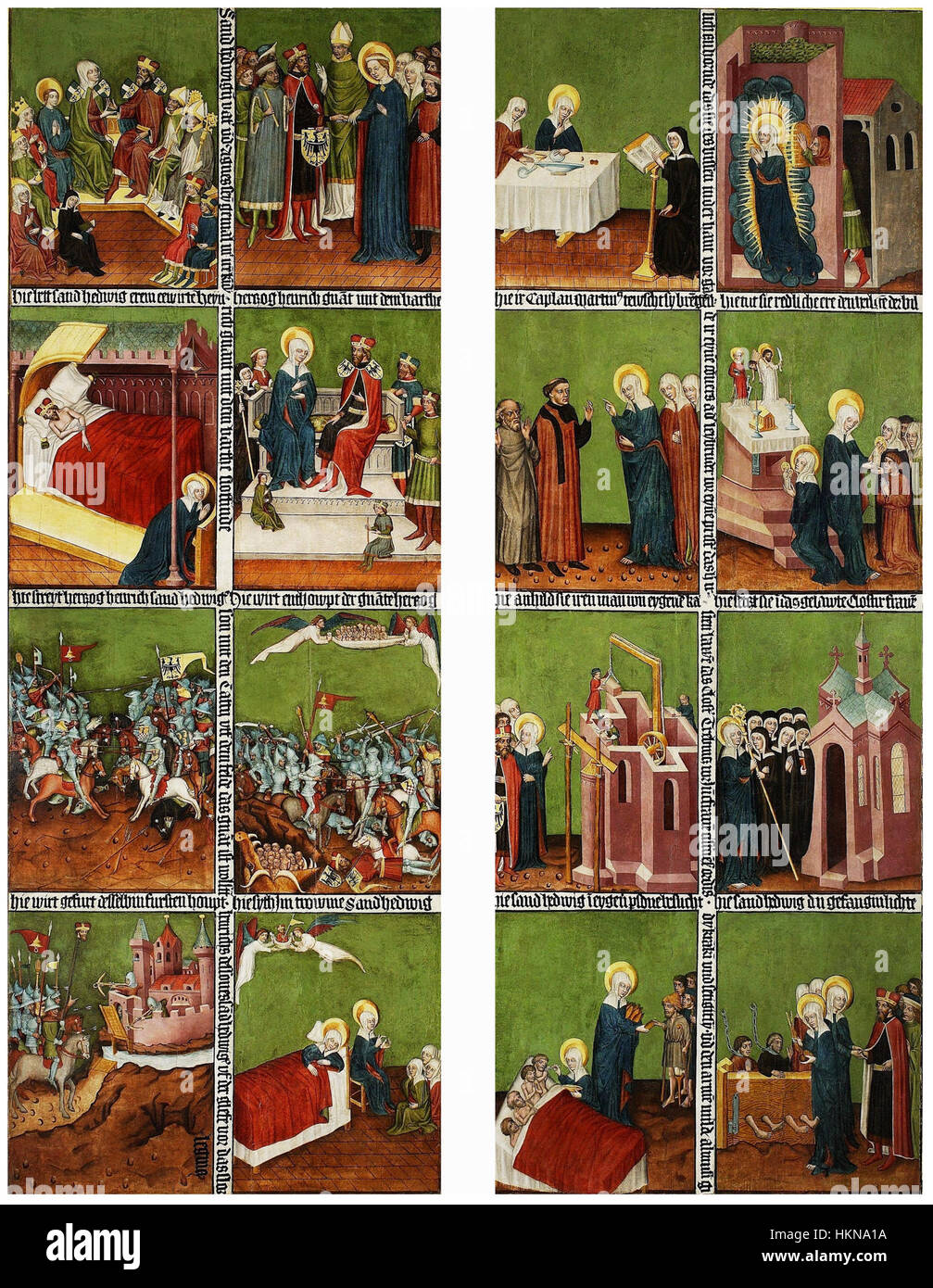 The 'Legend of Saint Hedwig' is an artwork depicting the life and ...