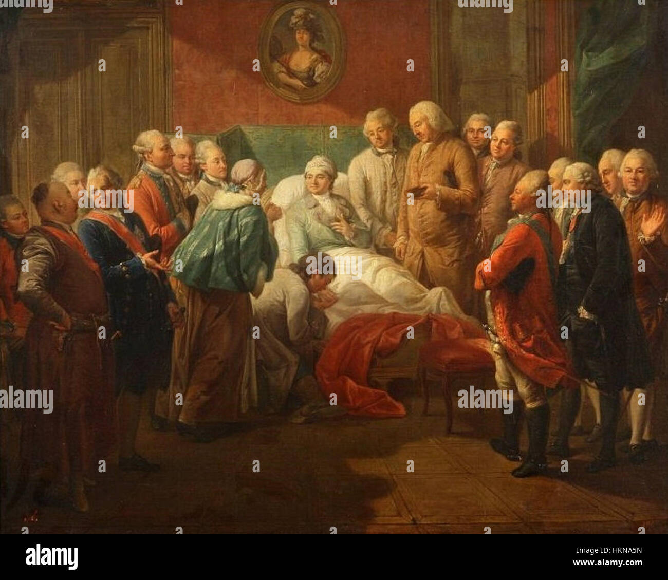 This painting by artist Bacciarelli depicts the historical reception of ...