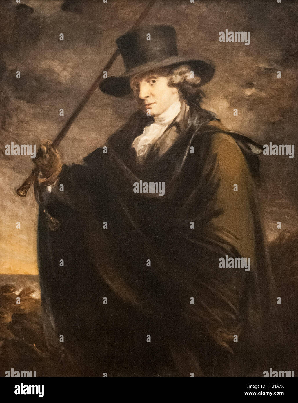 A portrait painting titled 'Breda - The Artist's Father' showcases the ...