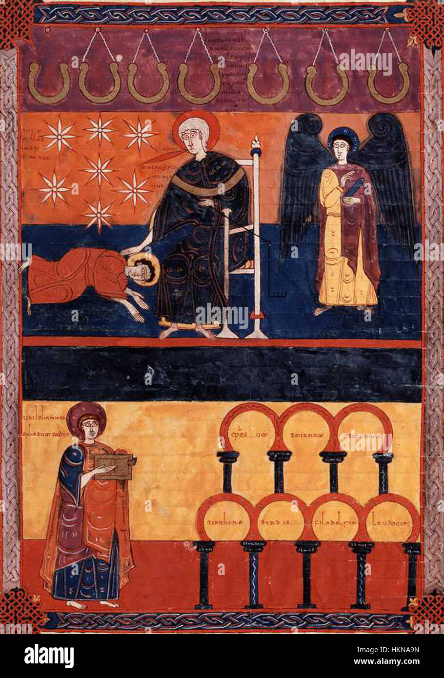 This illuminated manuscript page, created by Beato Fernando I, features ...