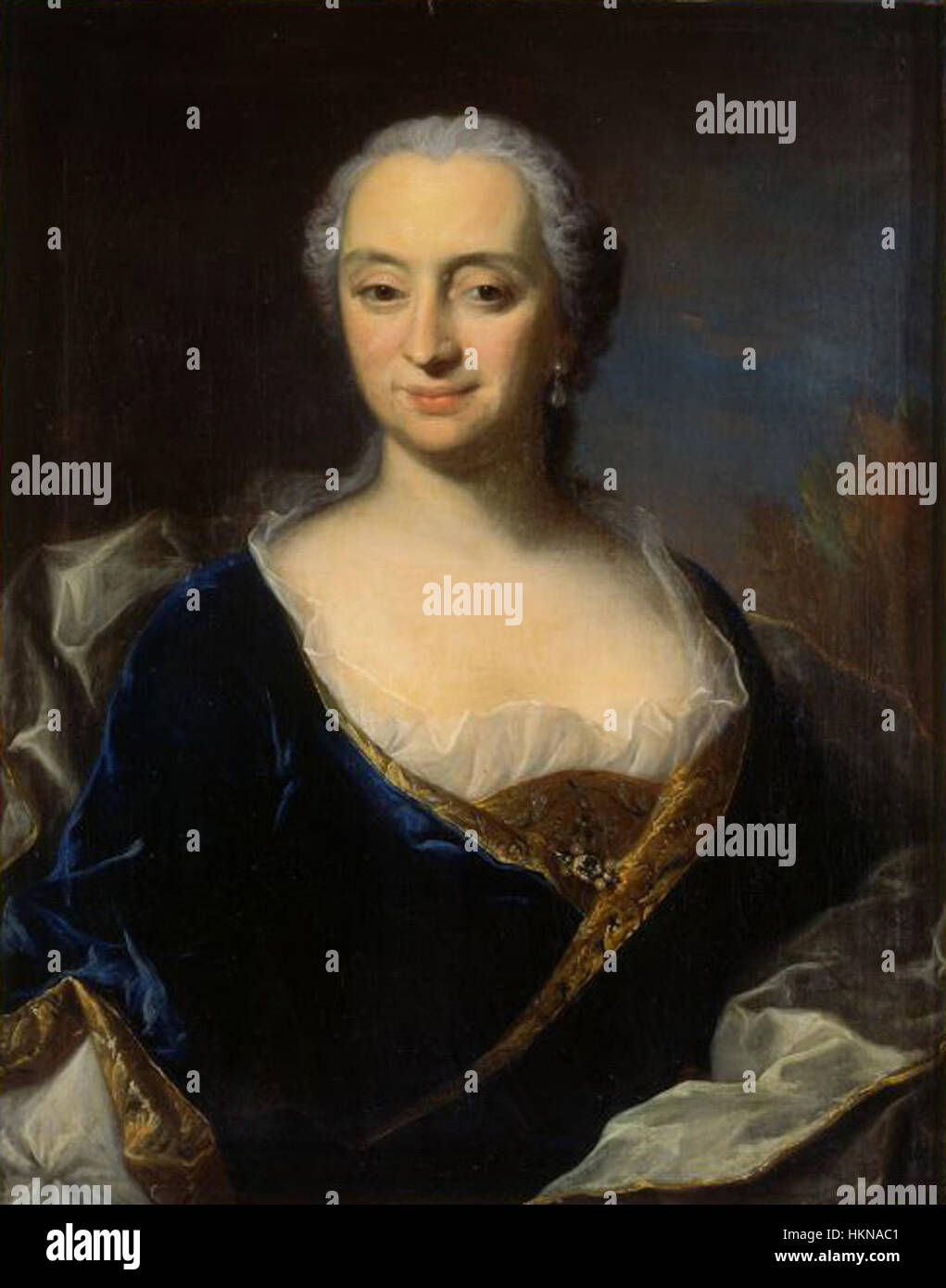 This 1740 portrait by J. R. Daelliker depicts Regula Lavater ...