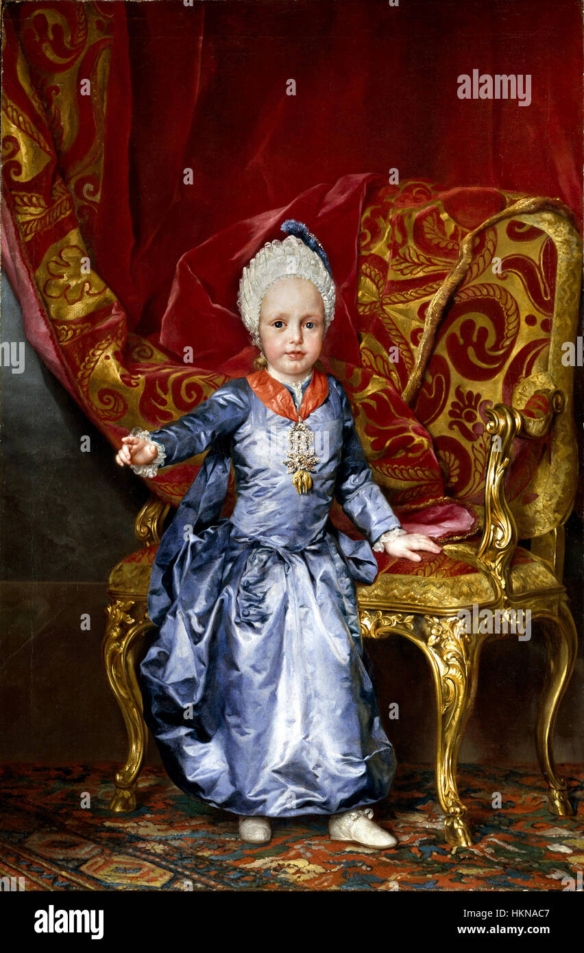 This 1770 portrait of Archduke Franz Joseph Karl, a member of the ...