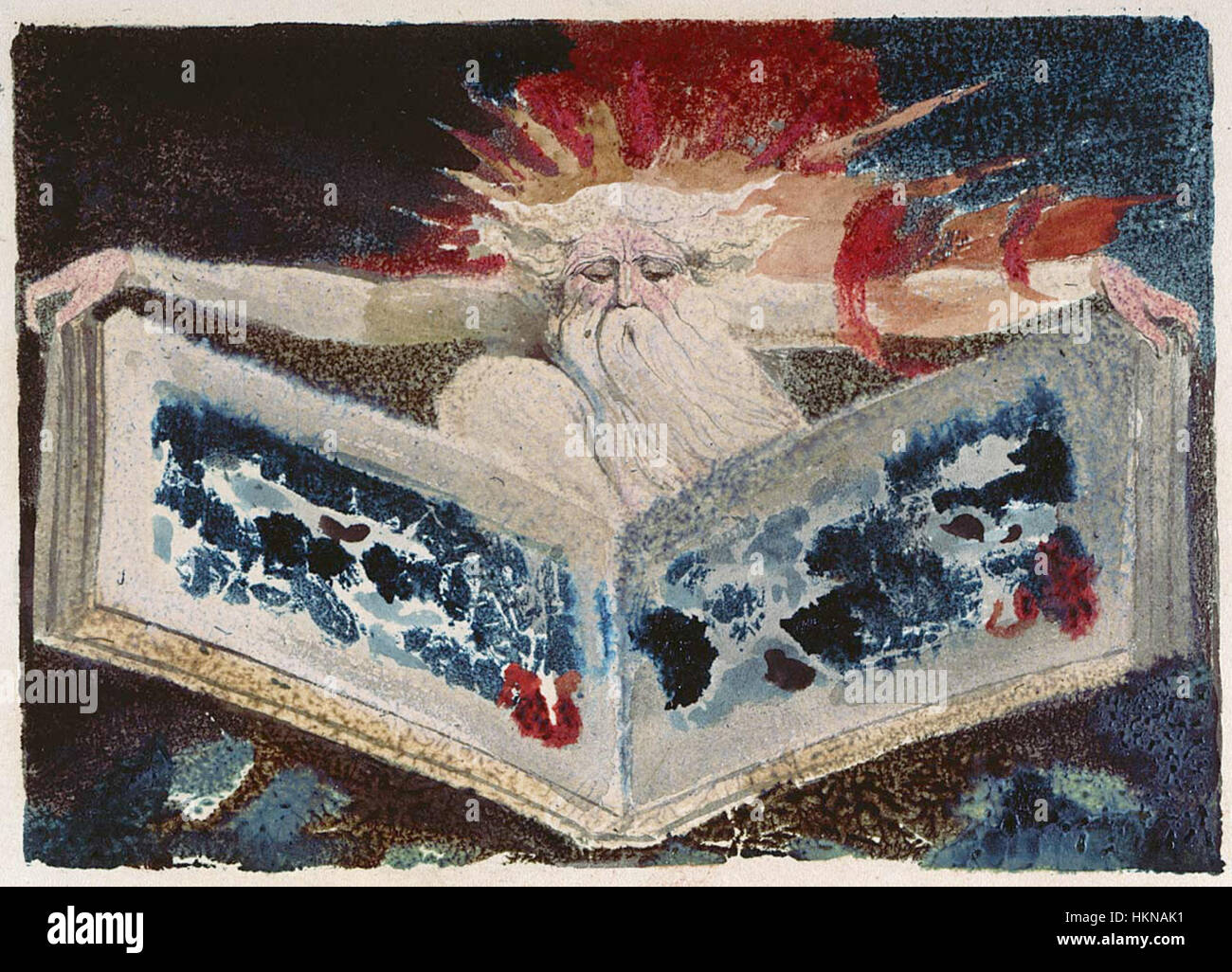 This image shows plate 5 from William Blake's 'The First Book of Urizen ...