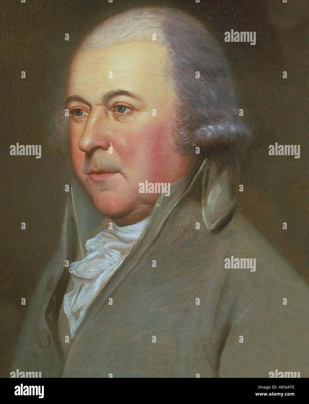 A portrait of John Adams, the second president of the United States ...