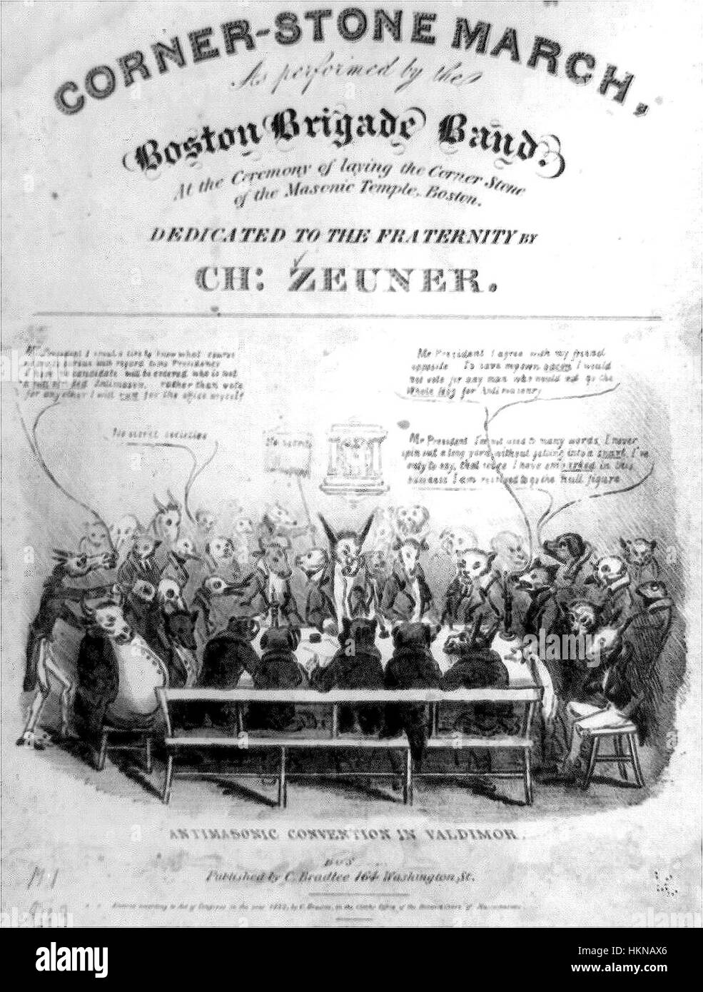 The 1832 Anti-Masonic artwork, titled 'Valdimor,' was created by D ...